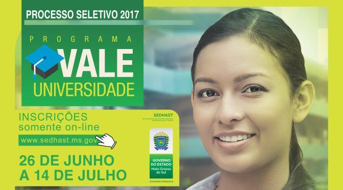 Programa Vale Universidade encerra prazo de inscrições nesta sexta ...